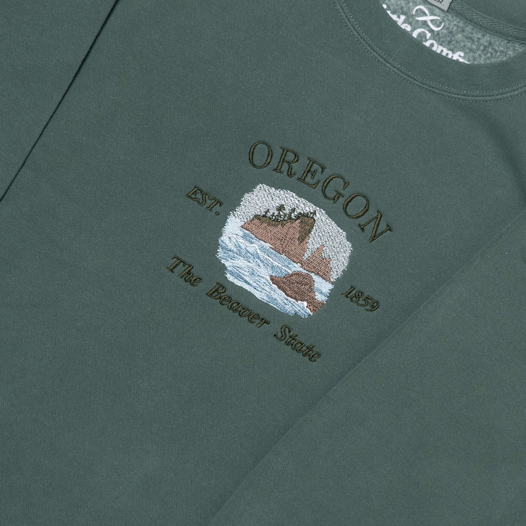 Oregon Embroidered Crewneck