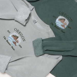Oregon Embroidered Crewneck