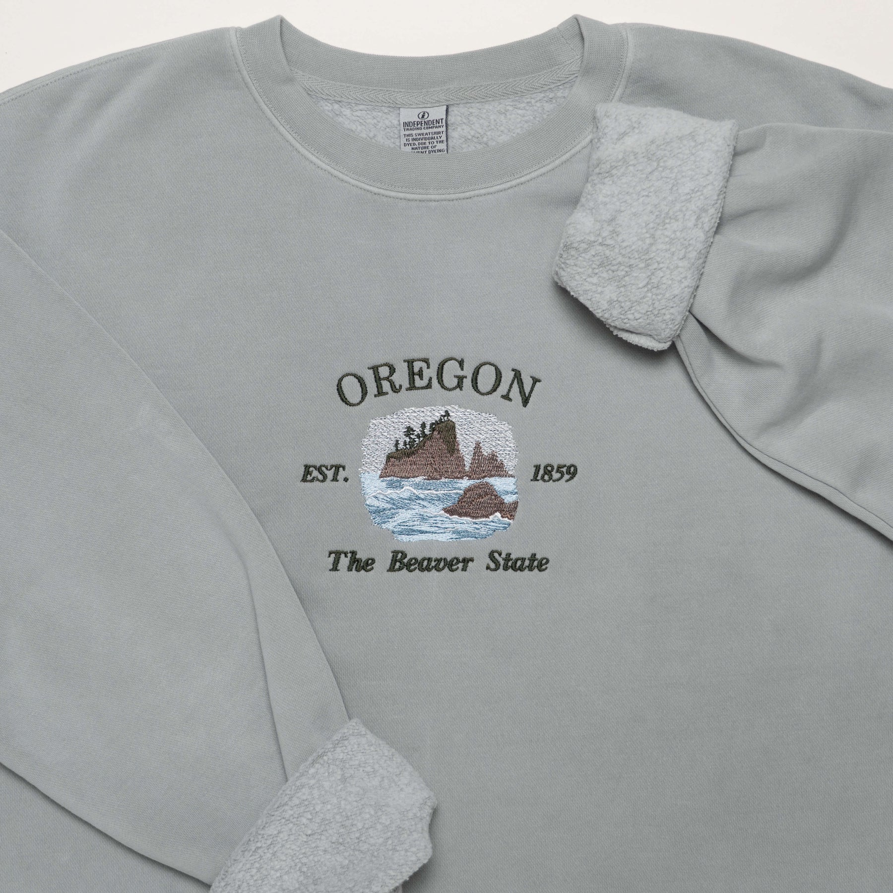 Oregon Embroidered Crewneck