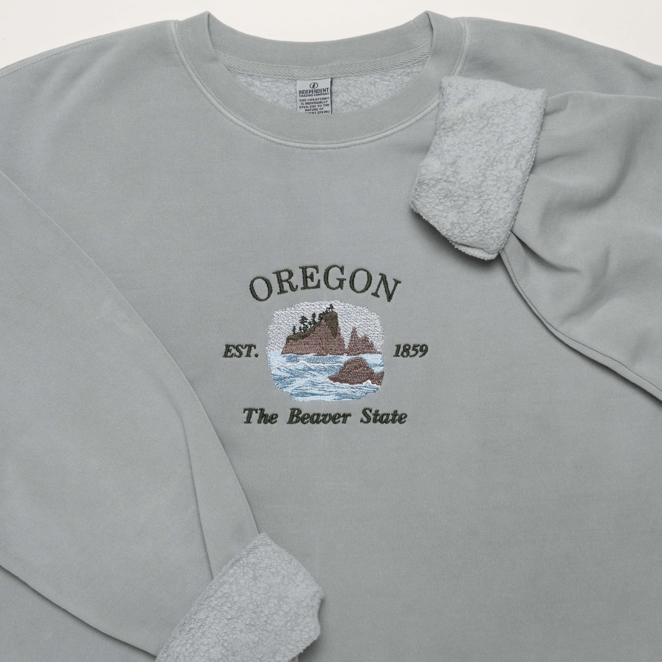 Oregon Embroidered Crewneck