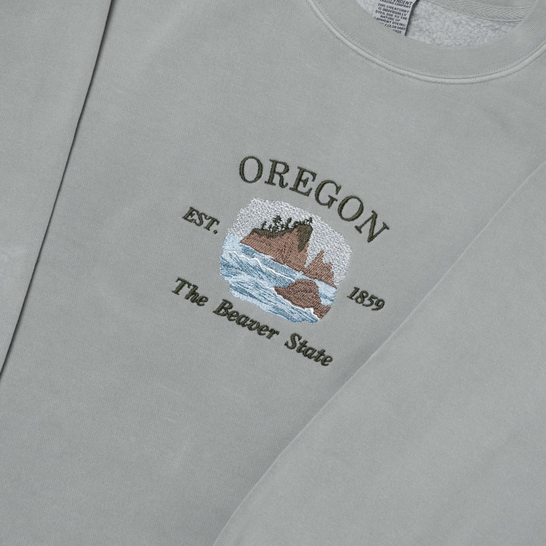 Oregon Embroidered Crewneck